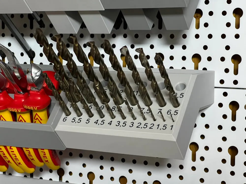 Drill Bit Holder Element System Pegboard by MSThings MakerWorld ...