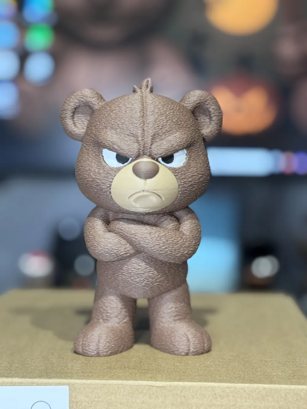 Bouncer Grumpy Bear - Free 3D Print Model - MakerWorld