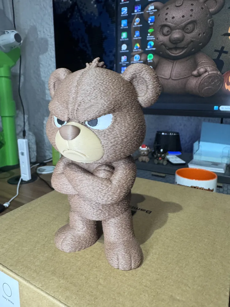 Bouncer Grumpy Bear - Free 3D Print Model - MakerWorld