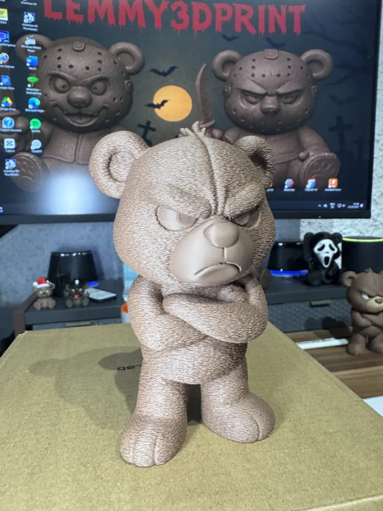 Bouncer Grumpy Bear - Free 3D Print Model - MakerWorld