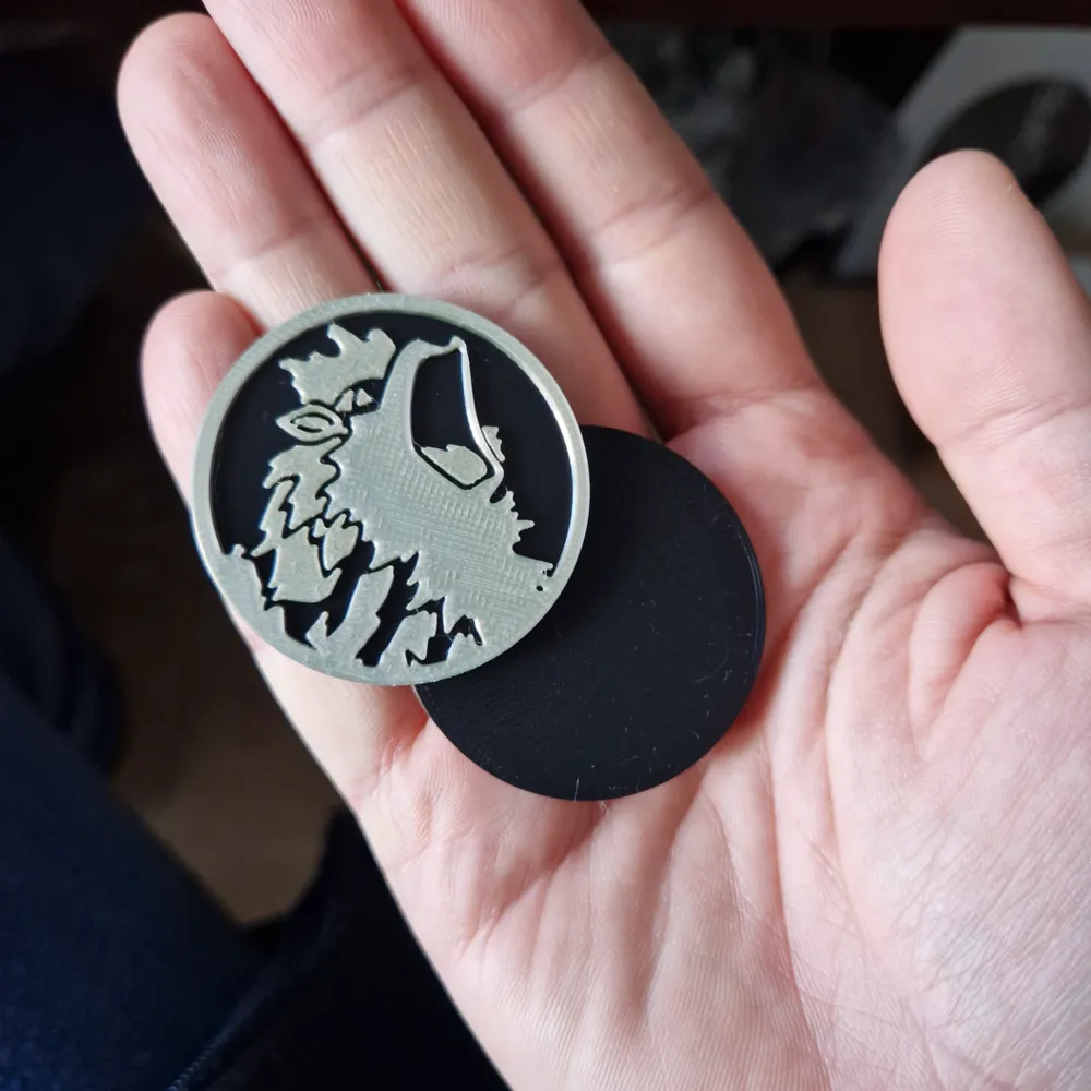 Arcanine Pokemon Coin by Kryator - MakerWorld