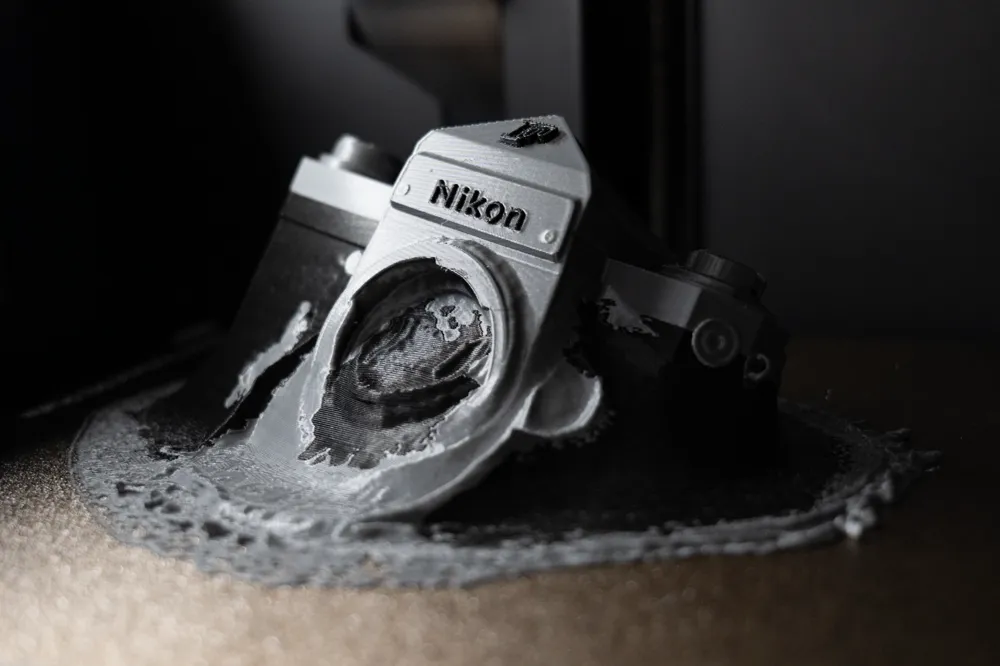 Melted Nikon F camera multicolor by Zeeeman - MakerWorld