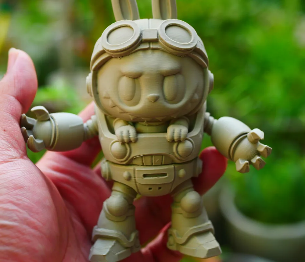 Mech LaBu Figurine by Chocobo MakerWorld: Download Free 3D Models