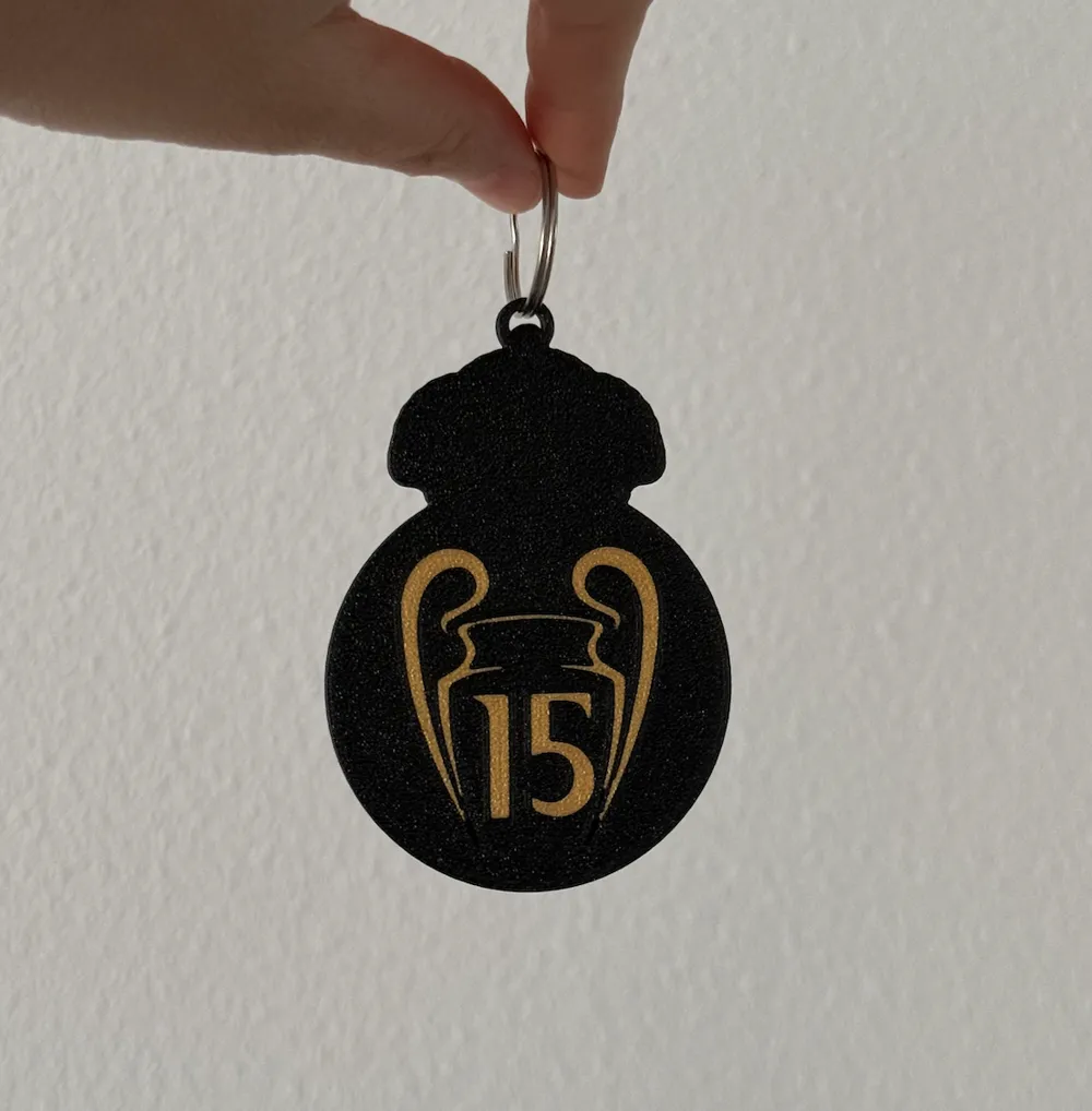 REAL MADRID 15 CHAMPIONS KEYCHAIN by interrogationlab MakerWorld ...
