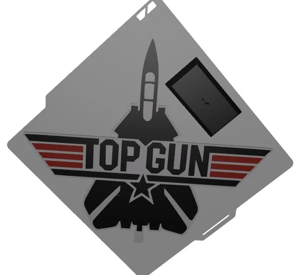 F-14 Tomcat Top Gun Shield Display Stand by Scotty1978 MakerWorld ...