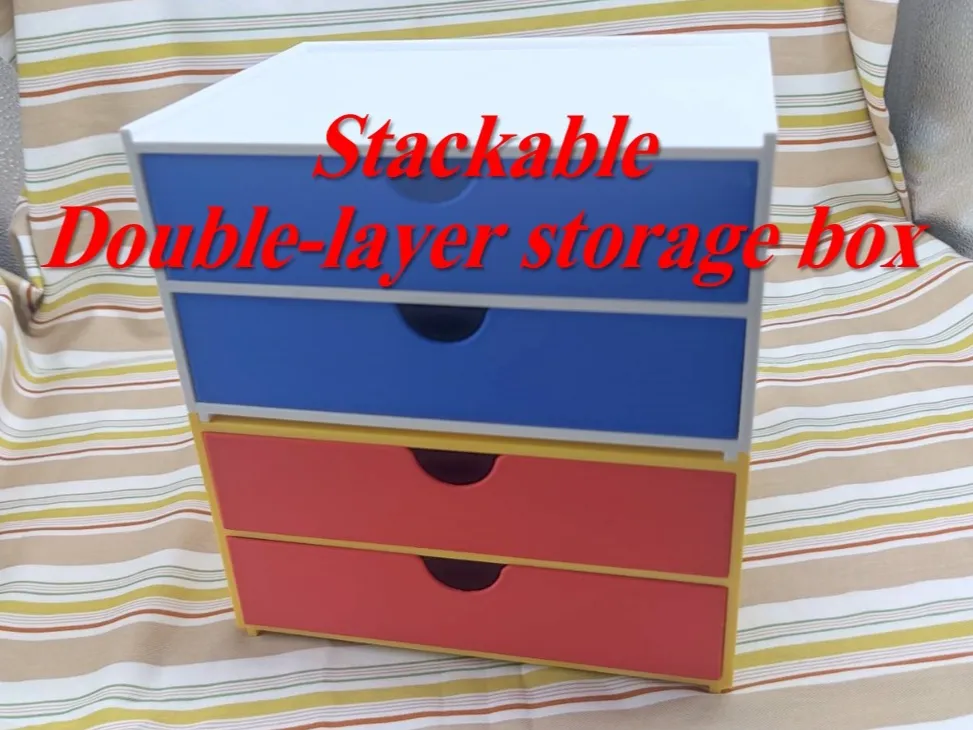 Stackable Double Layer Storage Box - Free 3D Print Model - MakerWorld