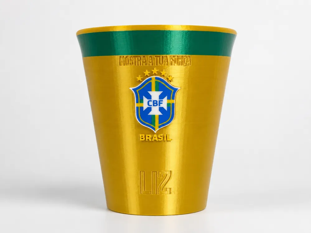 Popcorn-Eimer Brasilien-Fans 2026 - Personalisierbar – Kostenloses 3D ...