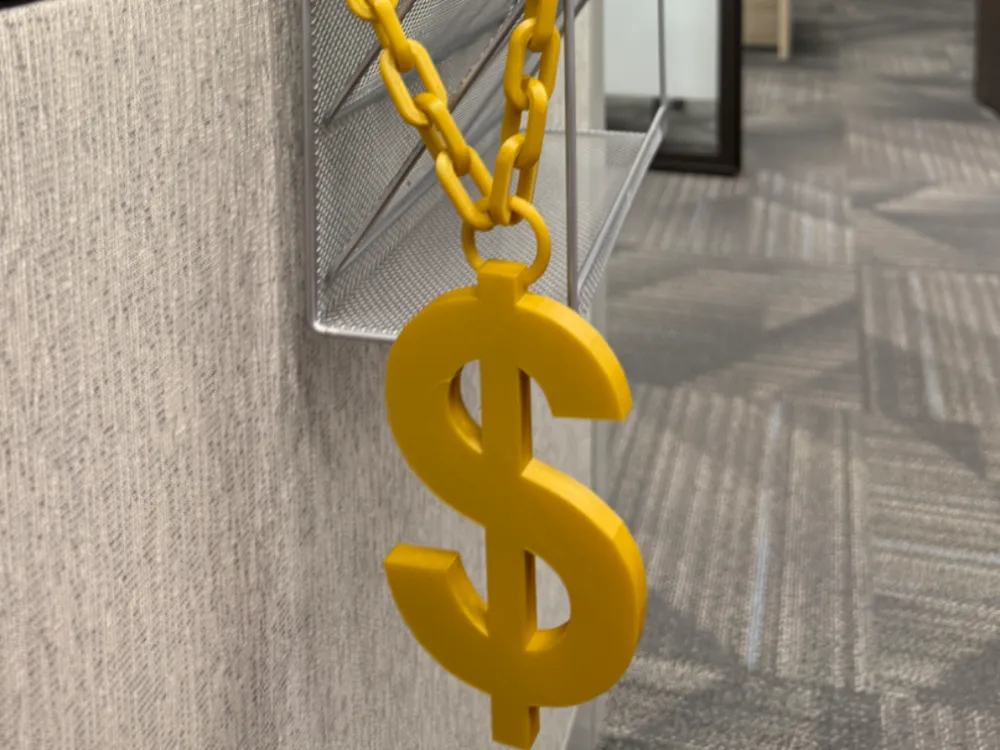 Money Pendant and Chain - Free 3D Print Model - MakerWorld