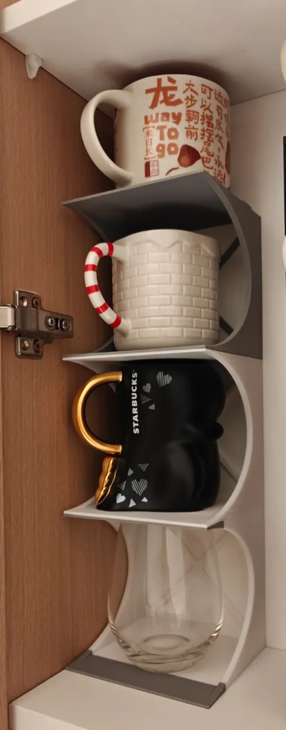 Stackable Stand, Mug Rack V2 by Jiu Liancheng - MakerWorld