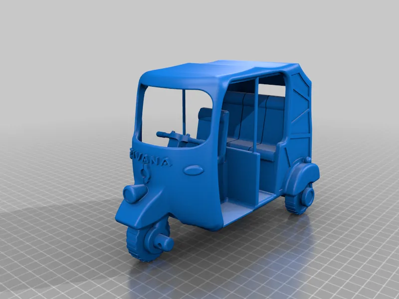 Yellow Tuk-Tuk/ Auto Rickshaw with Movements Version 2 by Black Jack ...