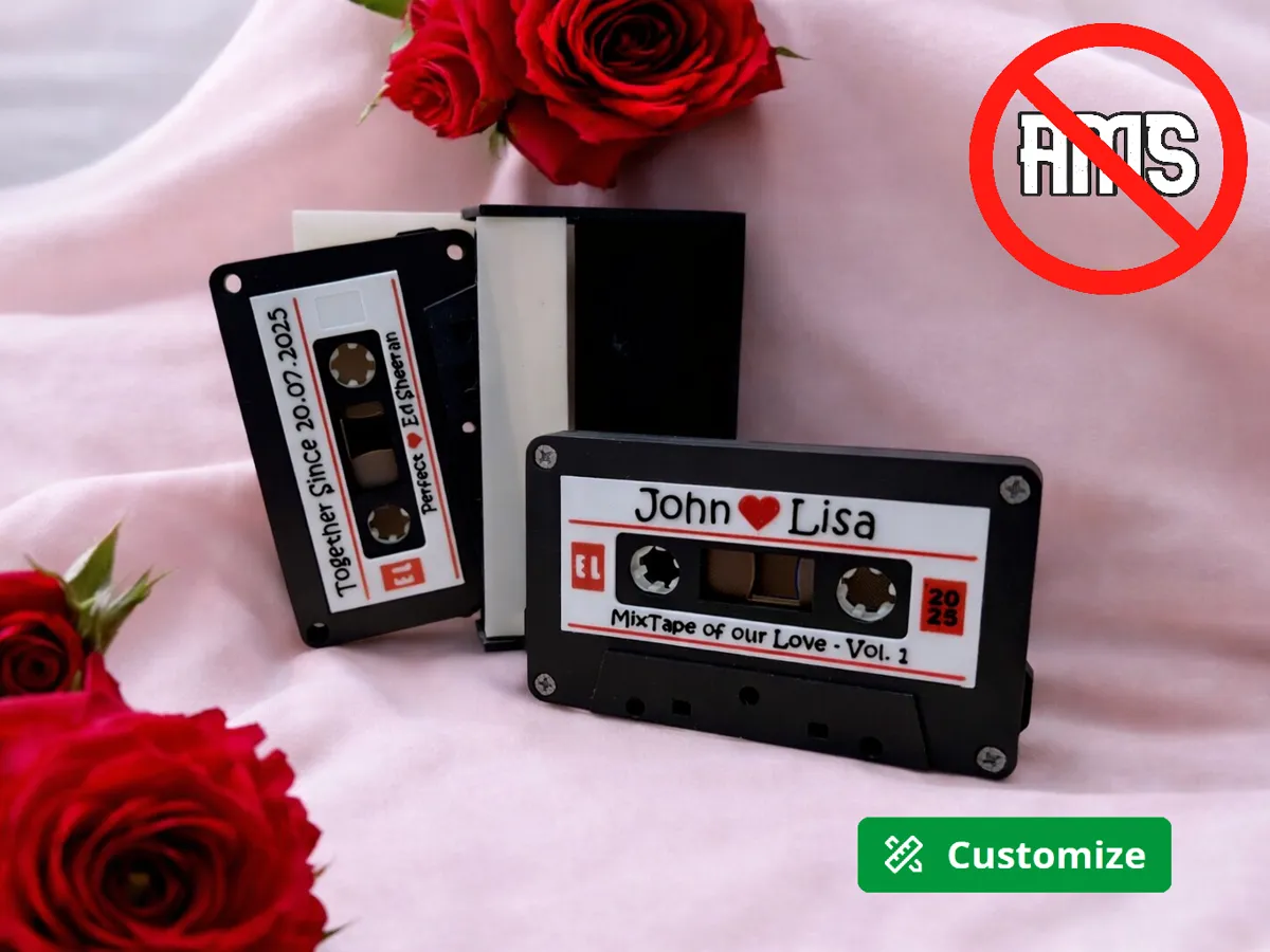 Personalized Mixtape of Love – Custom Cassette - Free 3D Print Model ...
