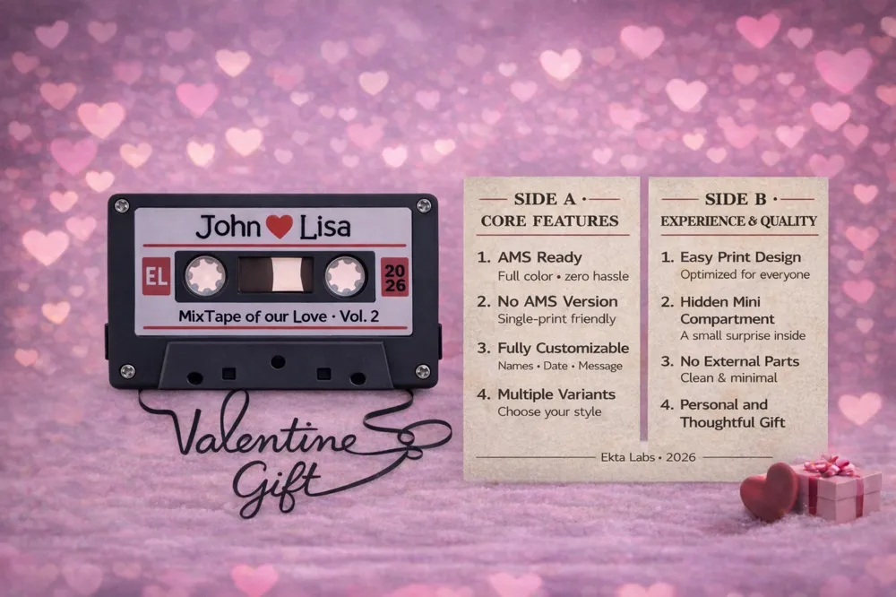 Personalized Mixtape of Love – Custom Cassette - Free 3D Print Model ...