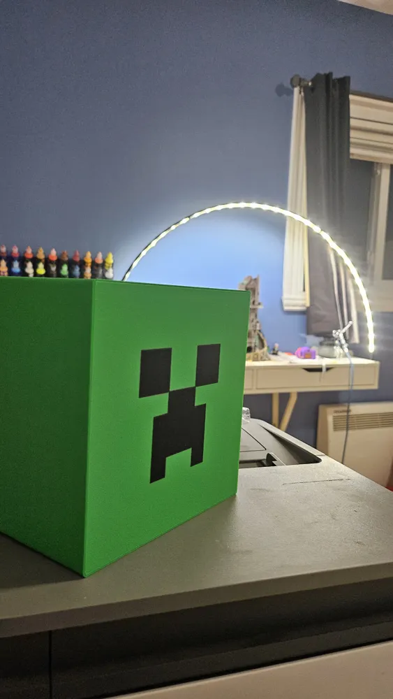 Minecraft Creeper Piggy Bank - Free 3D Print Model - MakerWorld