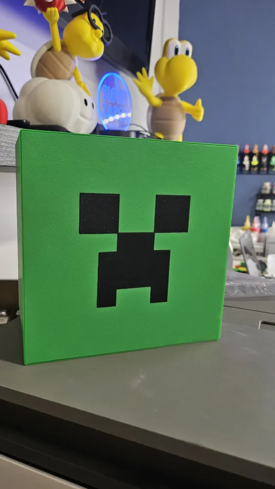 Minecraft Creeper Piggy Bank - Free 3D Print Model - MakerWorld