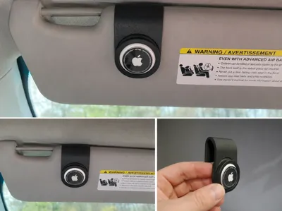 AirTag Sun Visor Holder | Hidden Car Tracker Mount - Free 3D Print ...