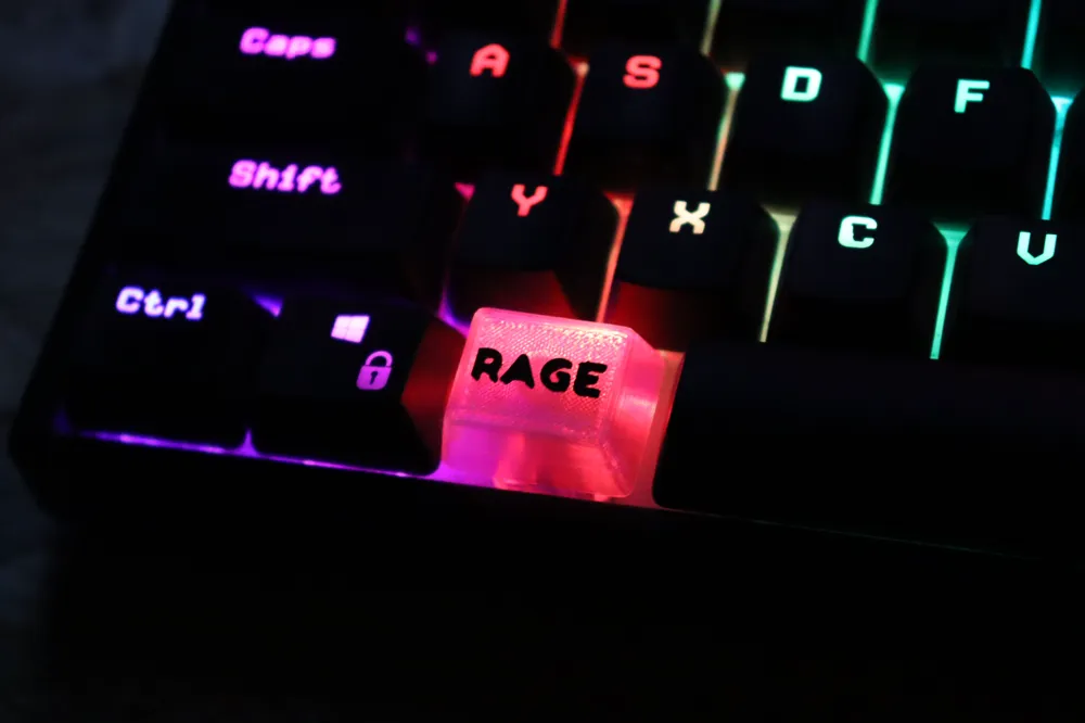 Rage Quit - Cherry MX Keys by Benymo - MakerWorld