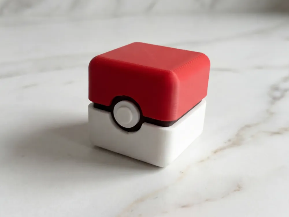 Kubischer Pokeball Clicker, kein AMS – Kostenloses 3D-Druckmodell ...