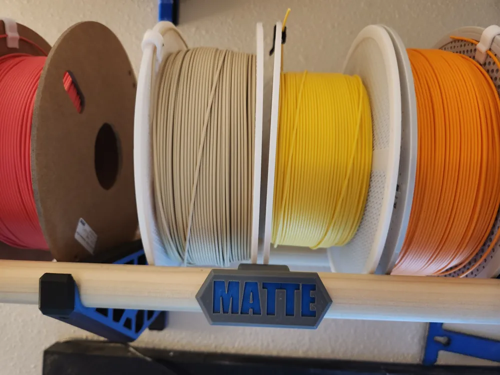 Filament Tags for Spool Shelf - 1" Remix Remixed by SnipinSnit - MakerWorld