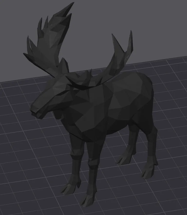 Low Poly Moose - Free 3D Print Model - MakerWorld