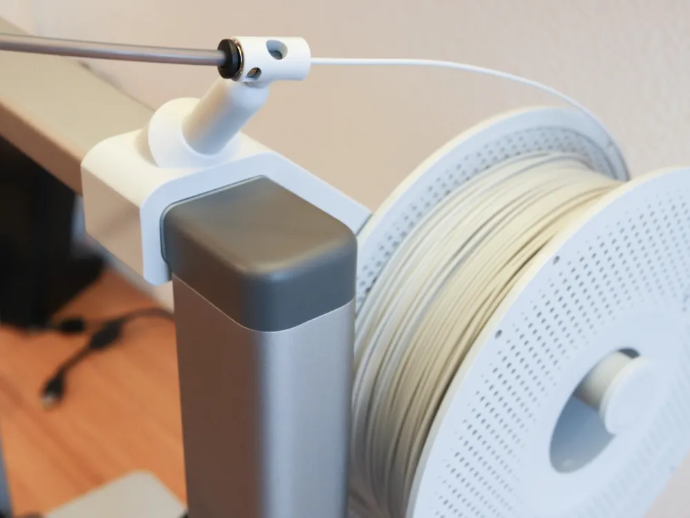 A1 back spool holder with angled filament guide Remixed by Robin ...