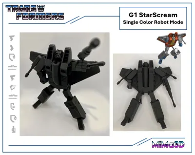 StarScream - Transforming Jet by MiMa3D MakerWorld: Download Free 3D Models