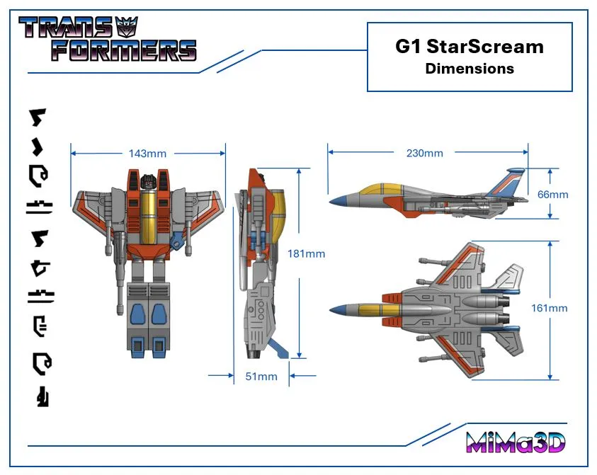 StarScream - Transforming Jet by MiMa3D MakerWorld: Download Free 3D Models