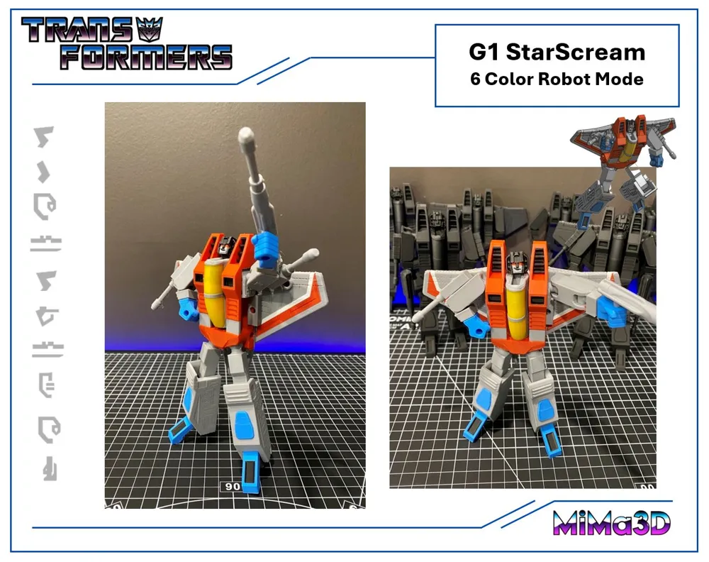 StarScream - Jet Transformable por MiMa3D MakerWorld: Descarga Modelos ...