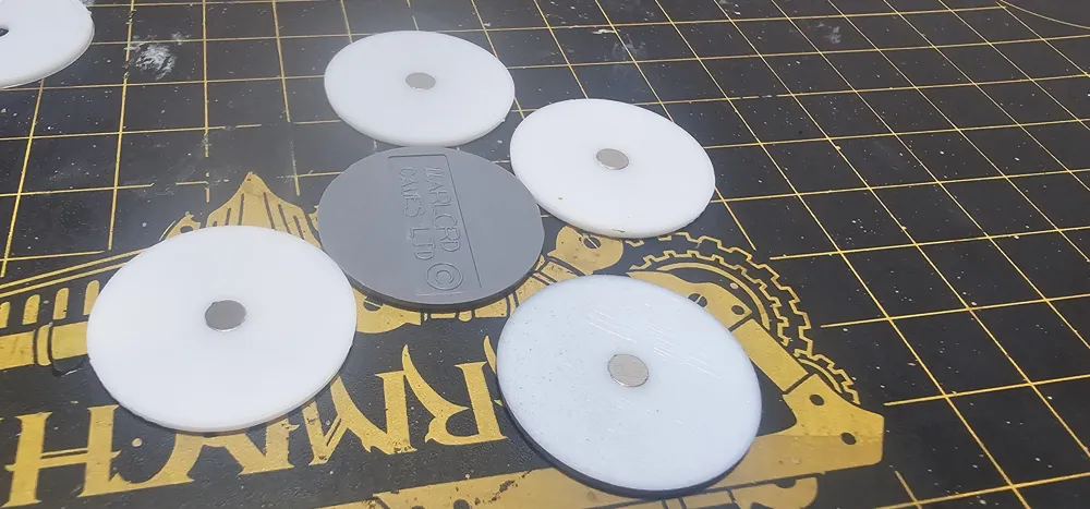 Warlord style 25mm Base With & Without Magnet - Free 3D Print Model ...