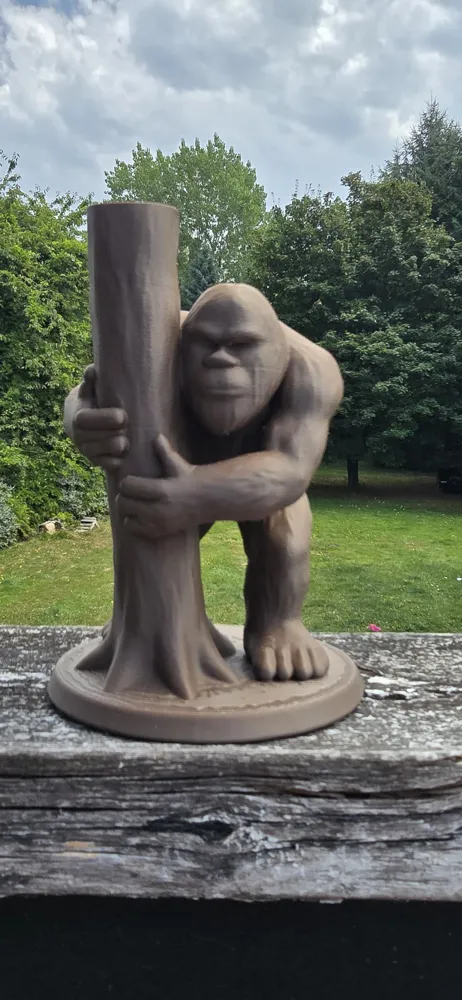 Sasquatch hiding behind tree by The Lady Prints A Lot MakerWorld ...