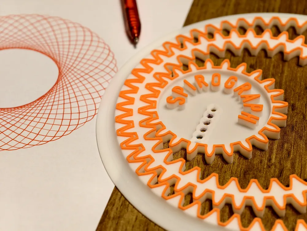 Spirograph! Great fun for kids! - Free 3D Print Model - MakerWorld