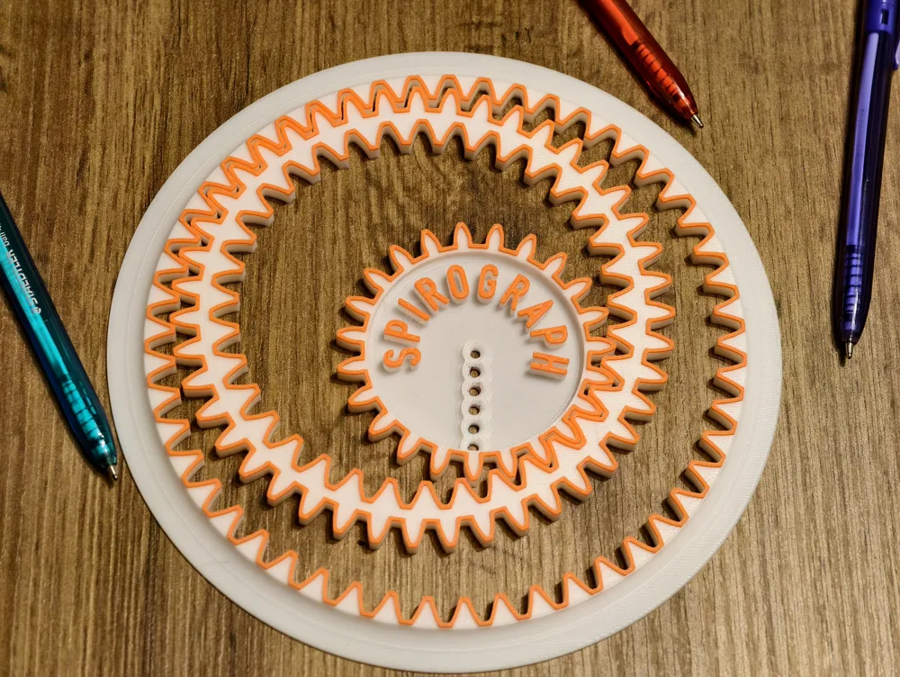 Spirograph! Great fun for kids! - Free 3D Print Model - MakerWorld