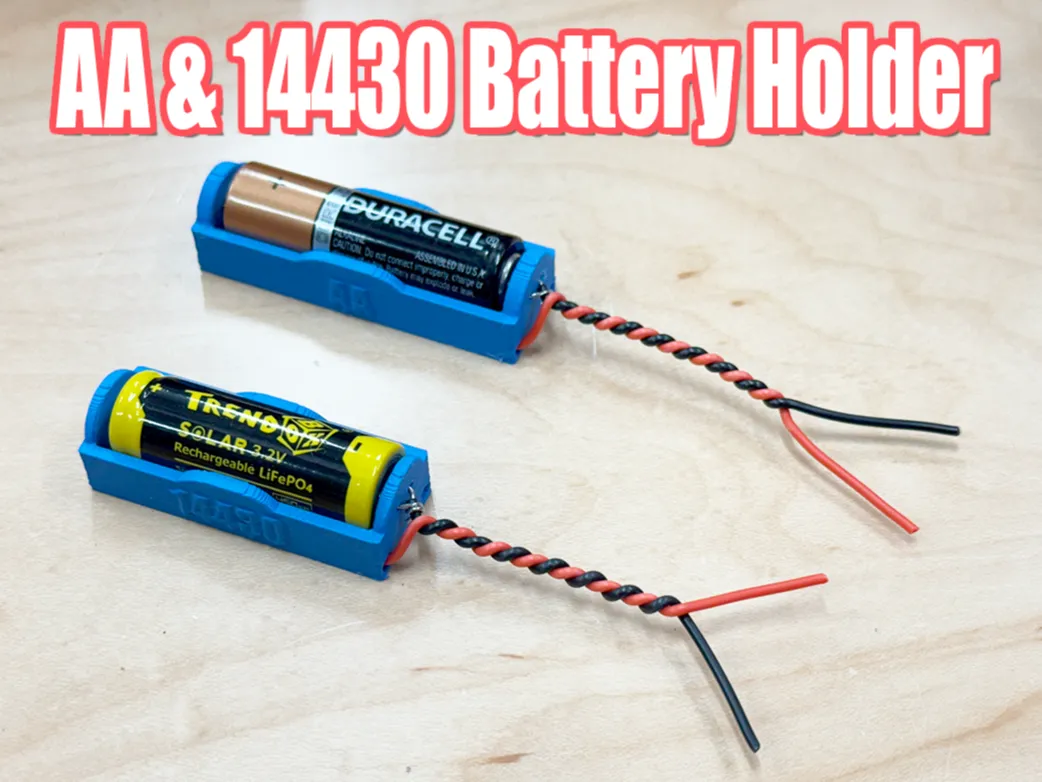 14430 (4/5 AA) und AA Batterieträger von BDizzle MakerWorld: Kostenlose ...