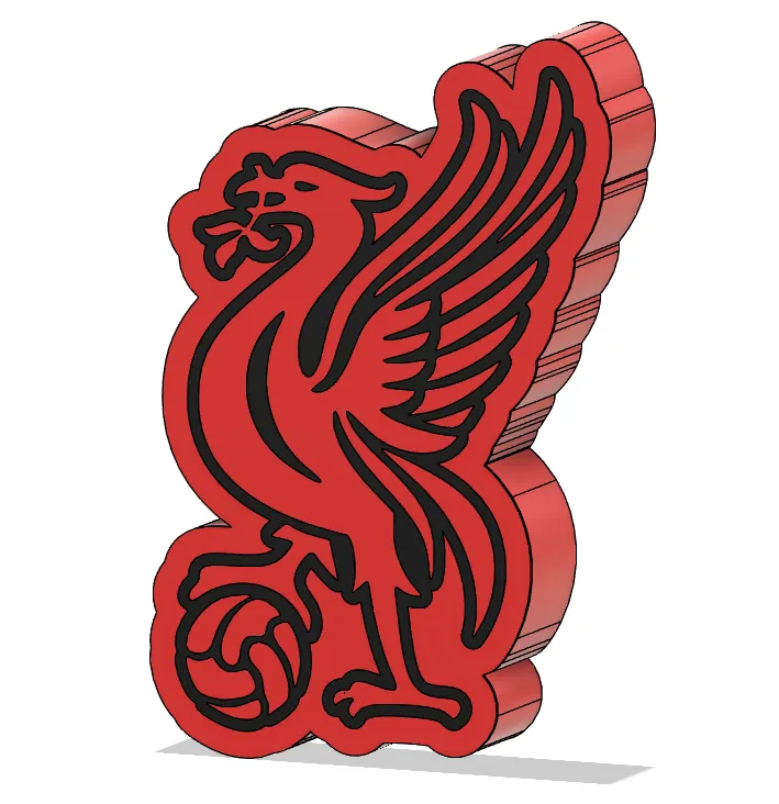 Liverpool FC - Liver Bird with ball lightbox by mpdesigns MakerWorld ...