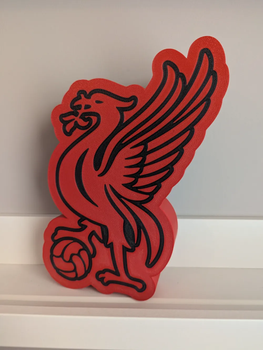 Liverpool FC - Liver Bird with ball lightbox by mpdesigns - MakerWorld