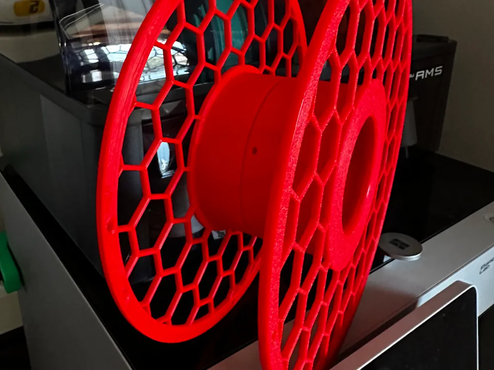 Bambu Reusable Spool with Label & hole for respool Remixed by Line3d ...
