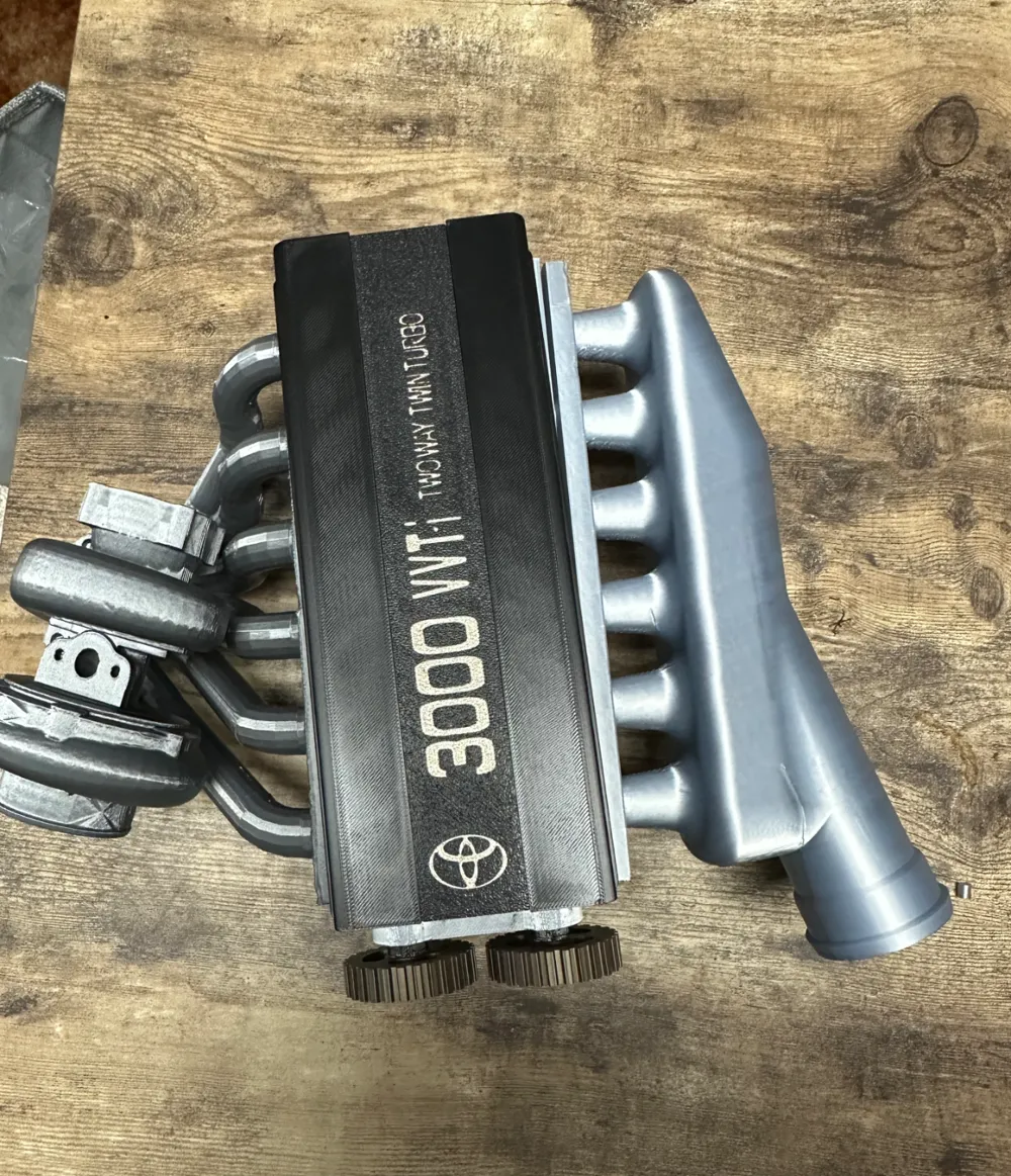 2jz desktop/ wall mount engine art by tropicgtiturbo - MakerWorld