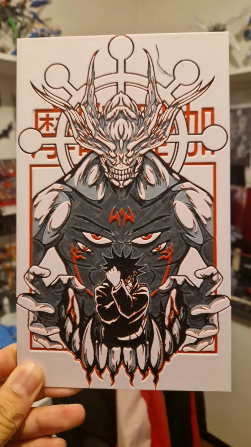 Jujutsu Kaisen - Megumi Mahoraga Hueforge por Dakiren - MakerWorld