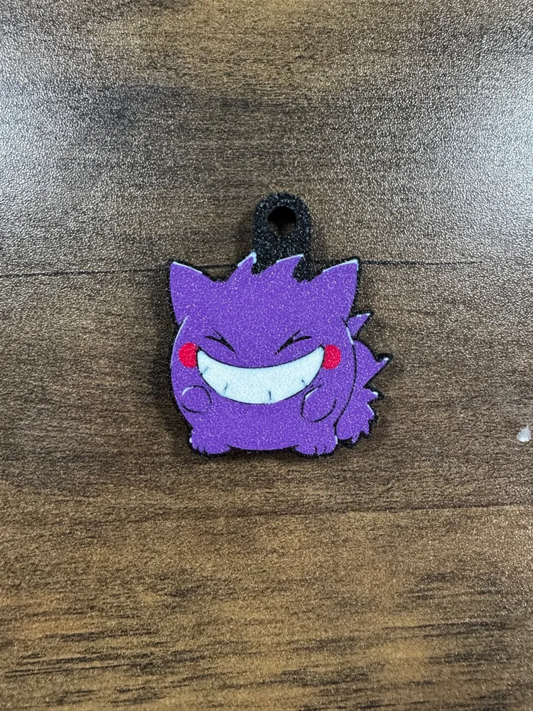 Chibi Smiling Gengar Keychain by 3D Prints By Vic - MakerWorld