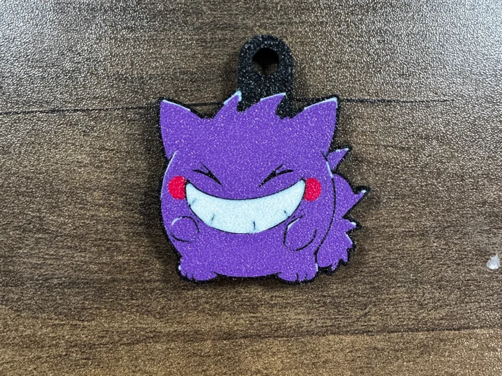 Chibi Smiling Gengar Keychain by 3D Prints By Vic - MakerWorld