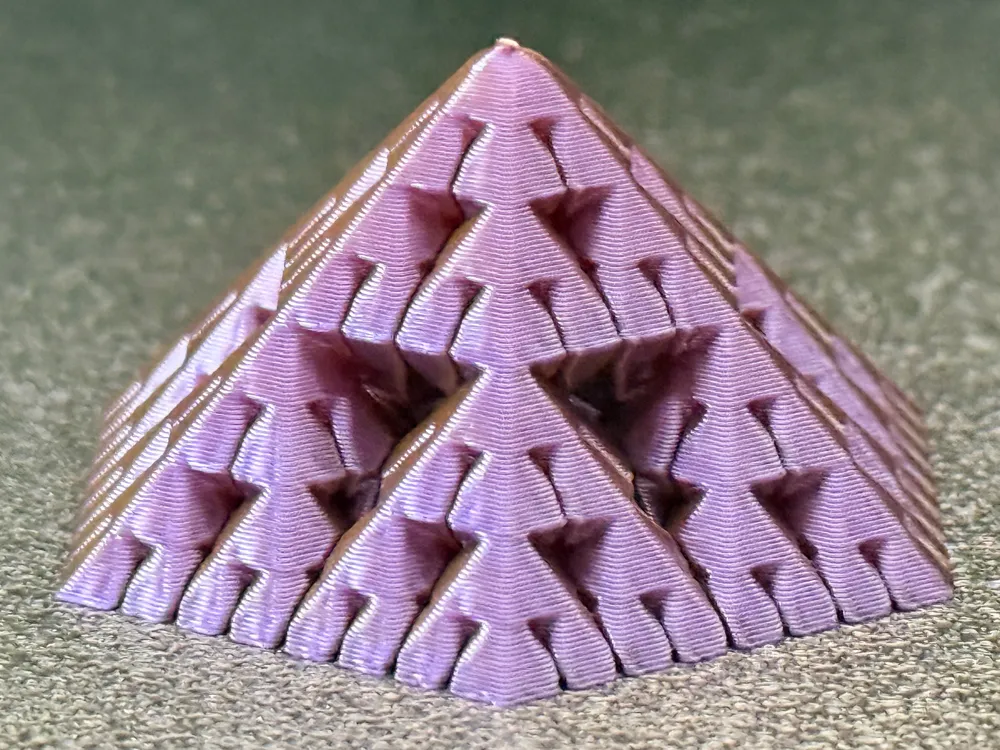 Pirámide Hexagonal de Sierpinski | Nivel 3 | Modo Jarrón - Modelo de ...