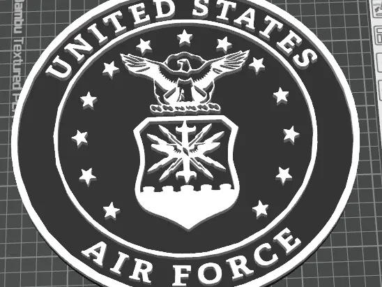 Black and White Air Force Logo by skrawczyk - MakerWorld