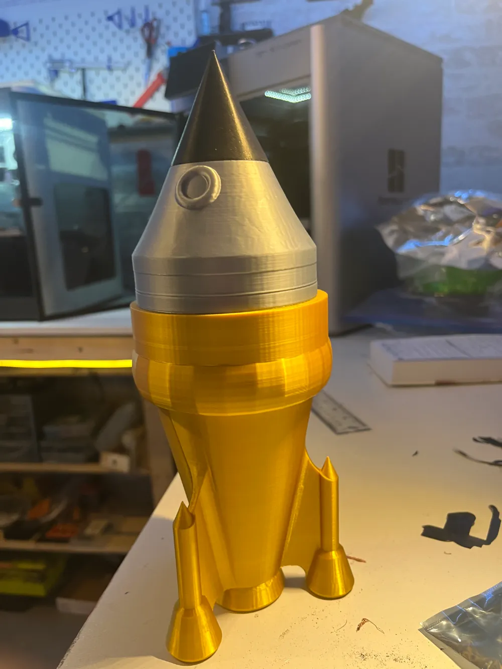 Double Secret-Chamber Rocket Nose/Body by Tommy Gun - MakerWorld