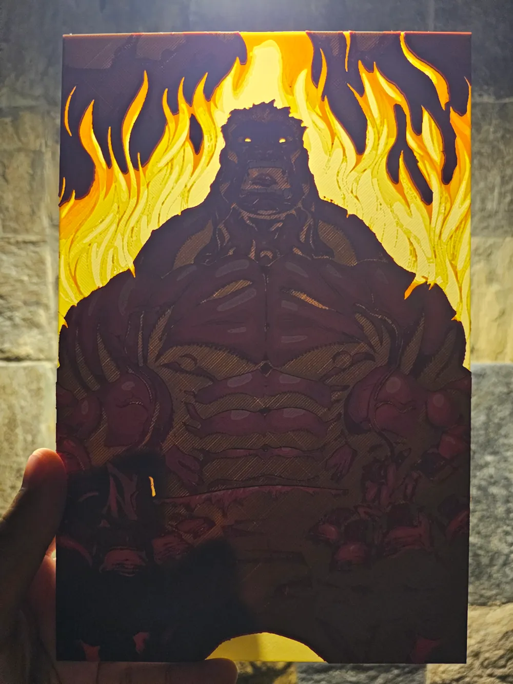 Red Hulk Comic Book Cover Hueforge by Loki - MakerWorld