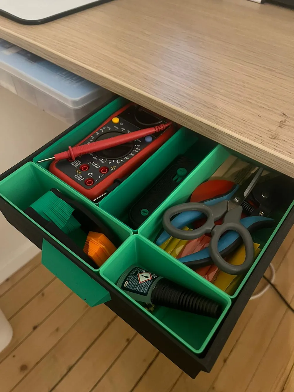 Gridfinity 5x5 - Under Desk Drawer - Free 3D Print Model - MakerWorld