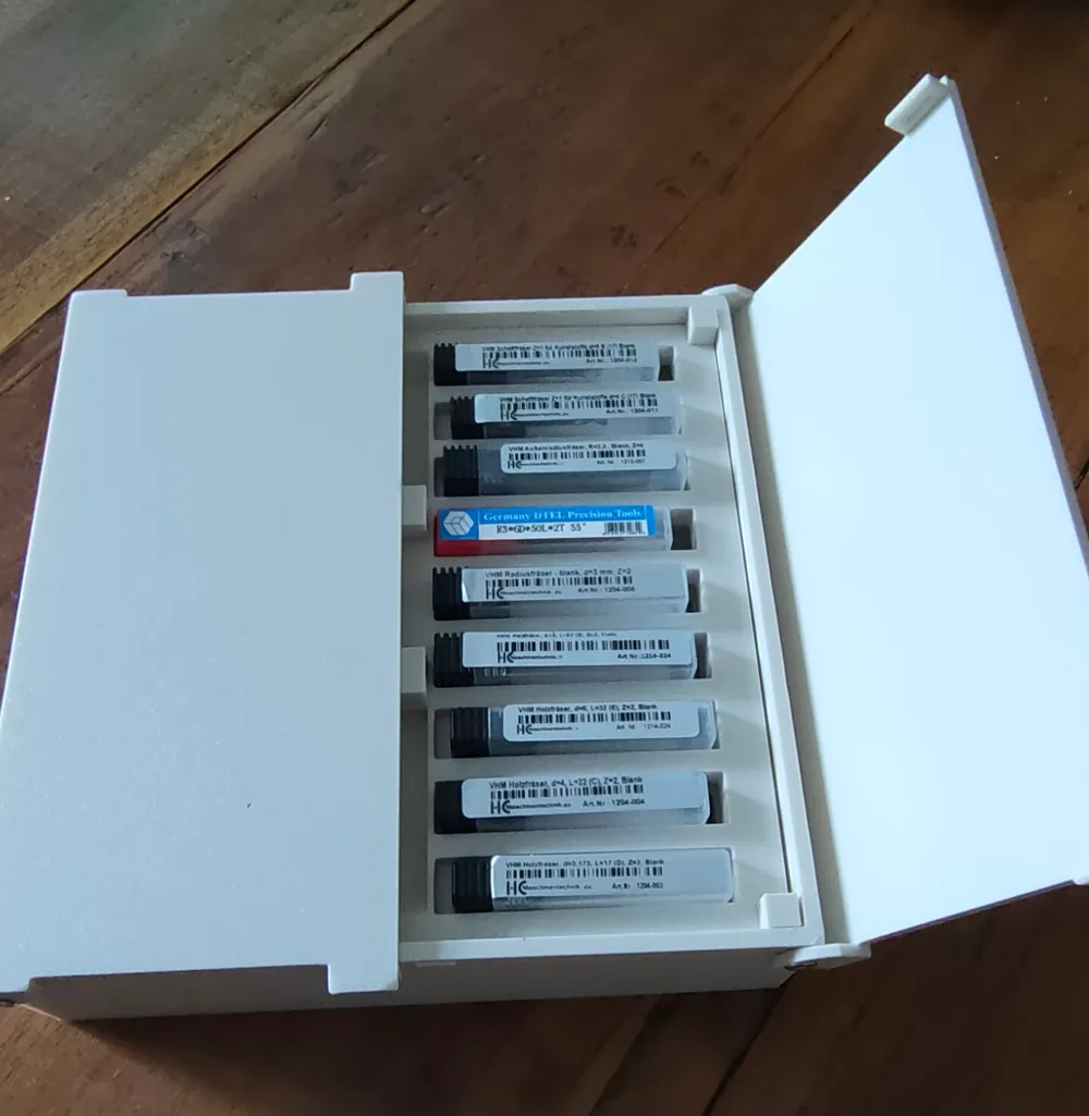 Organizer for CNC milling cutters with 3 inserts - Free 3D Print Model ...