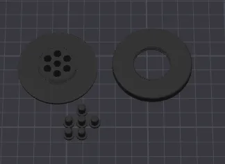 PTFE x 7 tube pass through wall enclosure by keidis - MakerWorld
