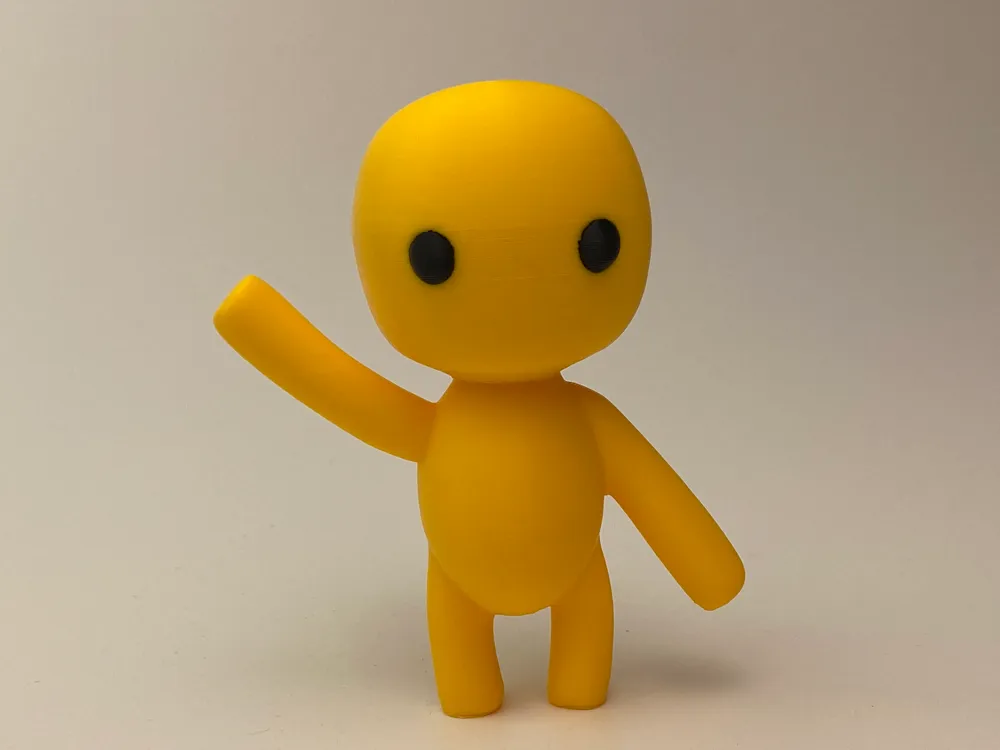 Wobbly Character 3D Model – Cute Waving Desk Buddy - Free 3D Print ...