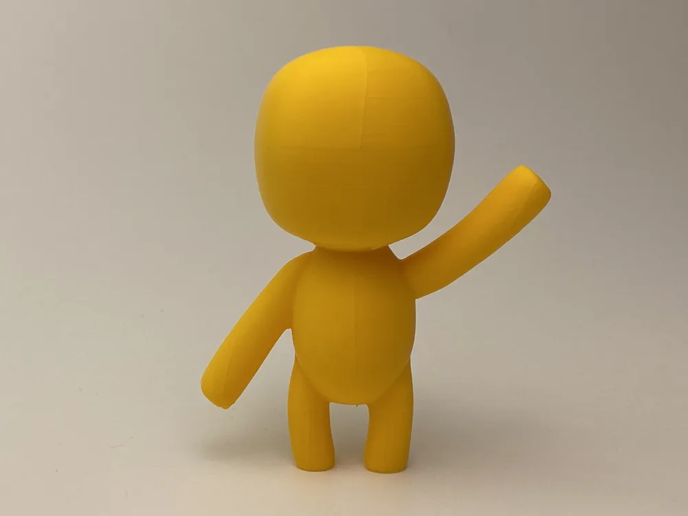 Wobbly Character 3D Model – Cute Waving Desk Buddy - Free 3D Print ...