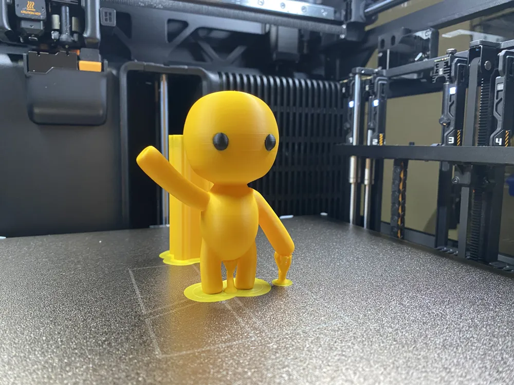 Wobbly Character 3D Model – Cute Waving Desk Buddy - Free 3D Print ...