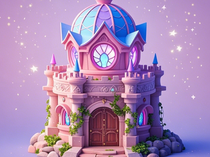 Mew Castle (enchanted castle) by Mike - MakerWorld